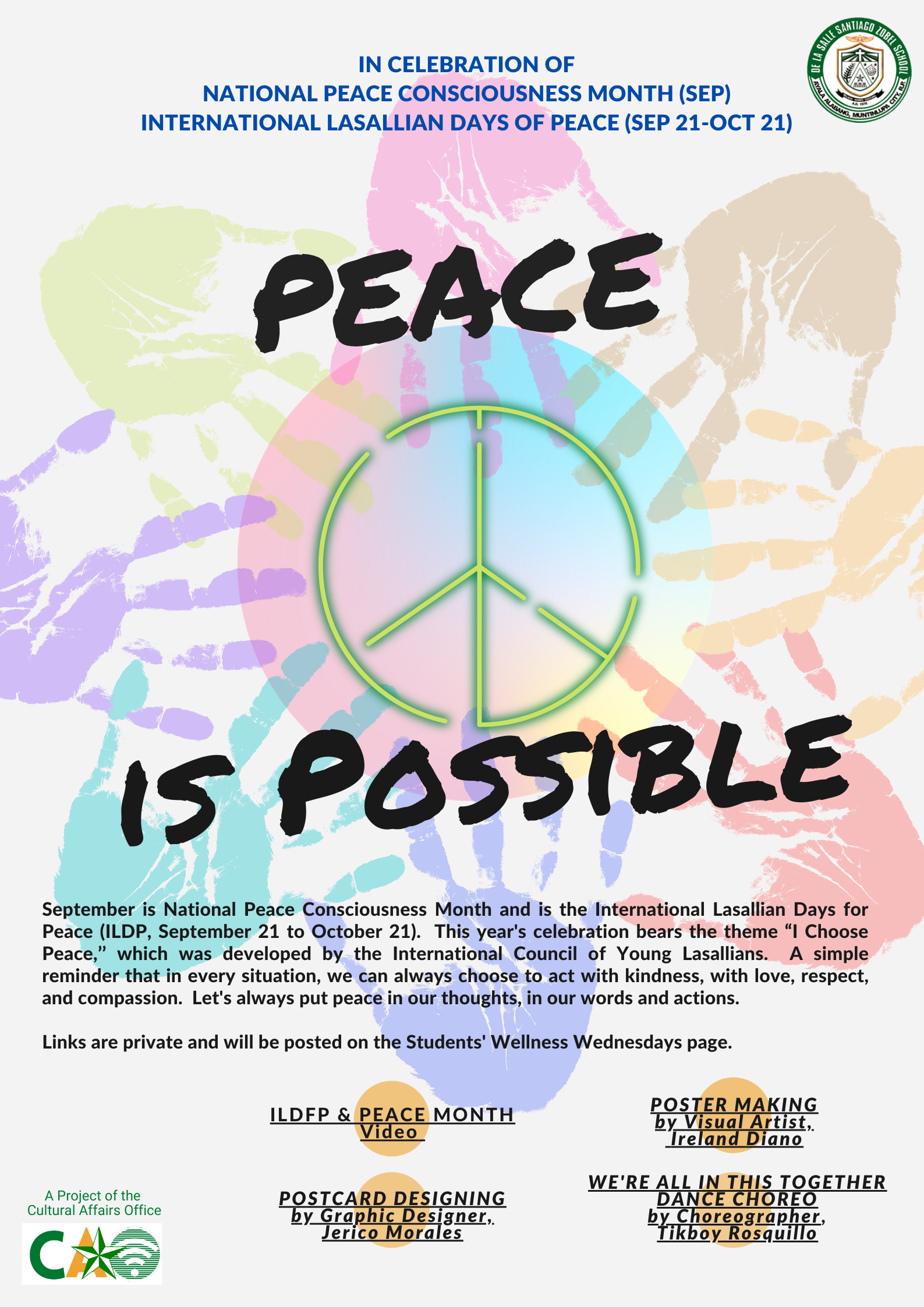 September is Peace Month – De La Salle Santiago Zobel