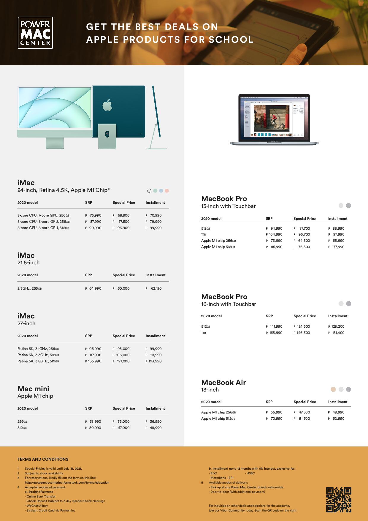 Updated: MLD Use for AY 2021-2022 and Price List from Power Mac Center ...