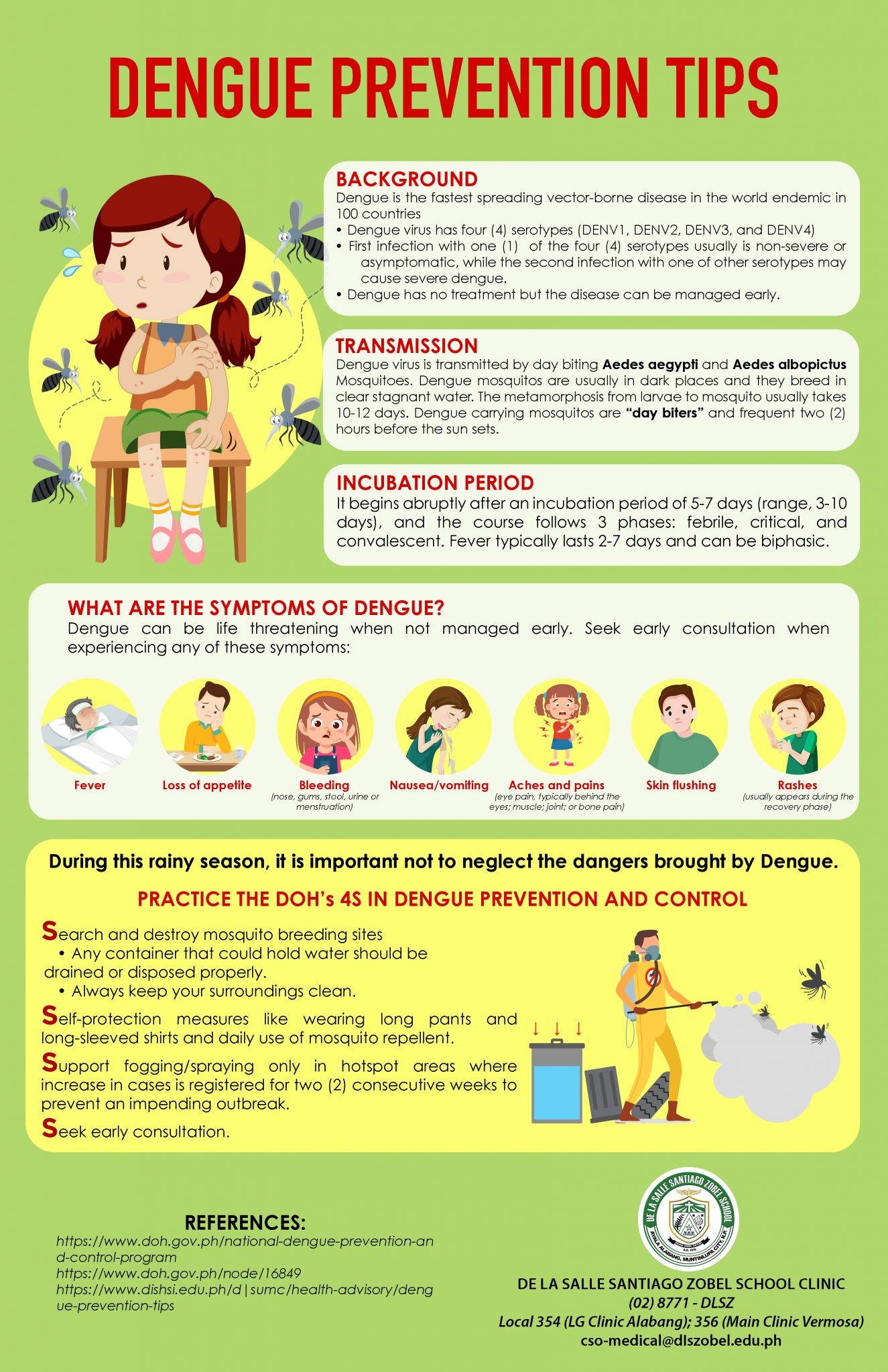 Dengue Prevention Tips - De La Salle Santiago Zobel