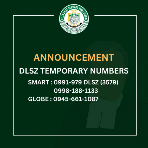 DLSZ Temporary Numbers - De La Salle Santiago Zobel