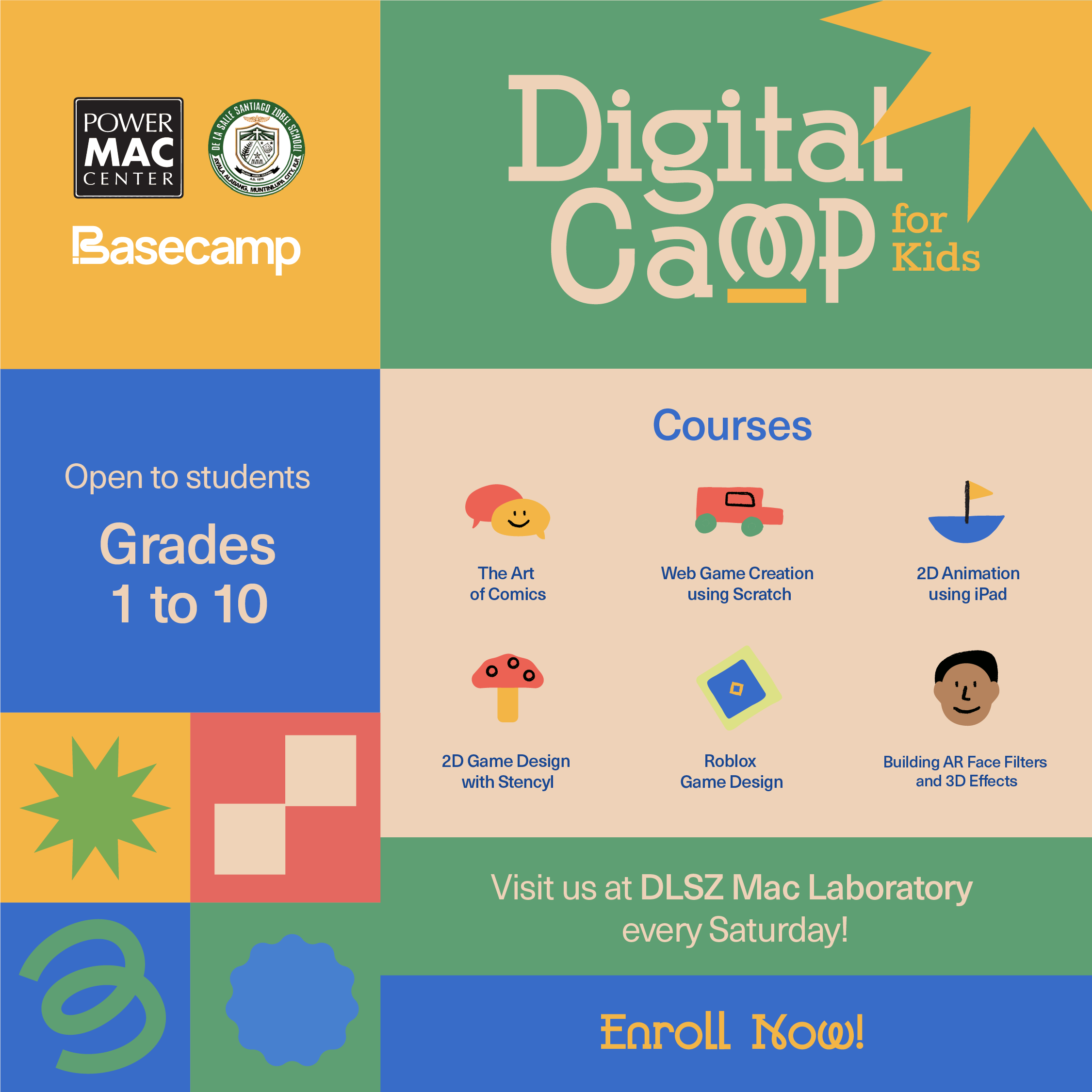 Invitation to DLSZ- Power Mac Center's Digital Camp 2022-2023 - De La ...