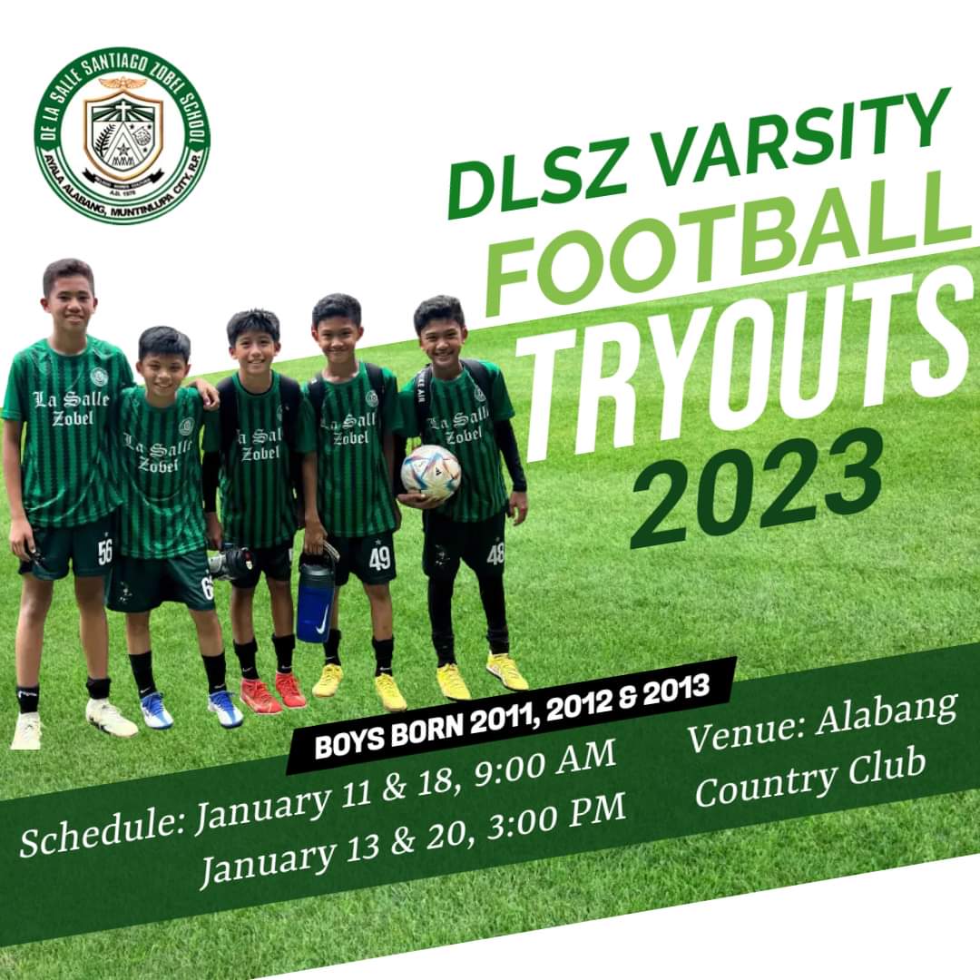 DLSZ Varsity Football Tryouts on January 11 to 20 – De La Salle ...
