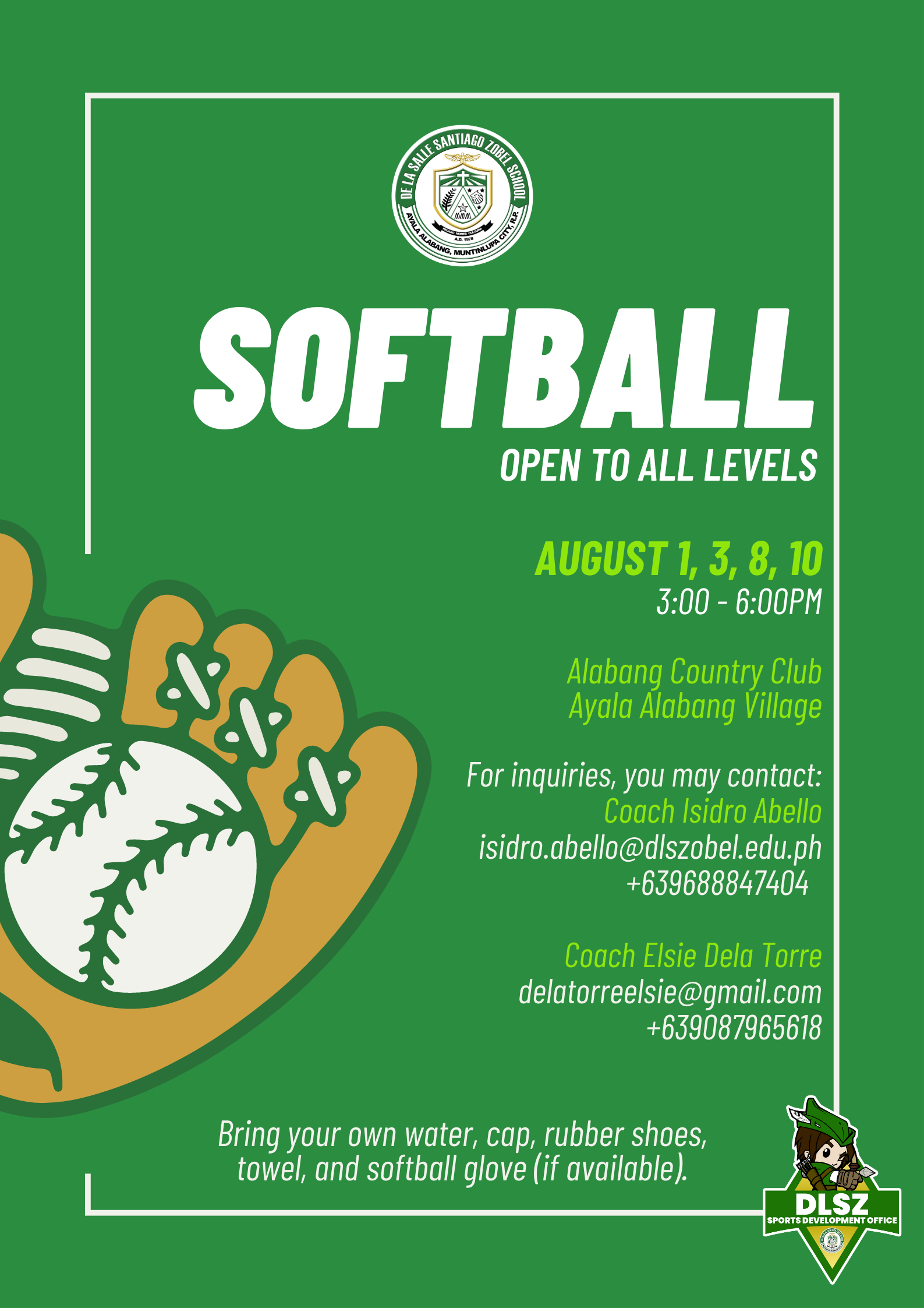 Join the DLSZ Sports Tryouts this AY 2023-2024 – De La Salle Santiago Zobel