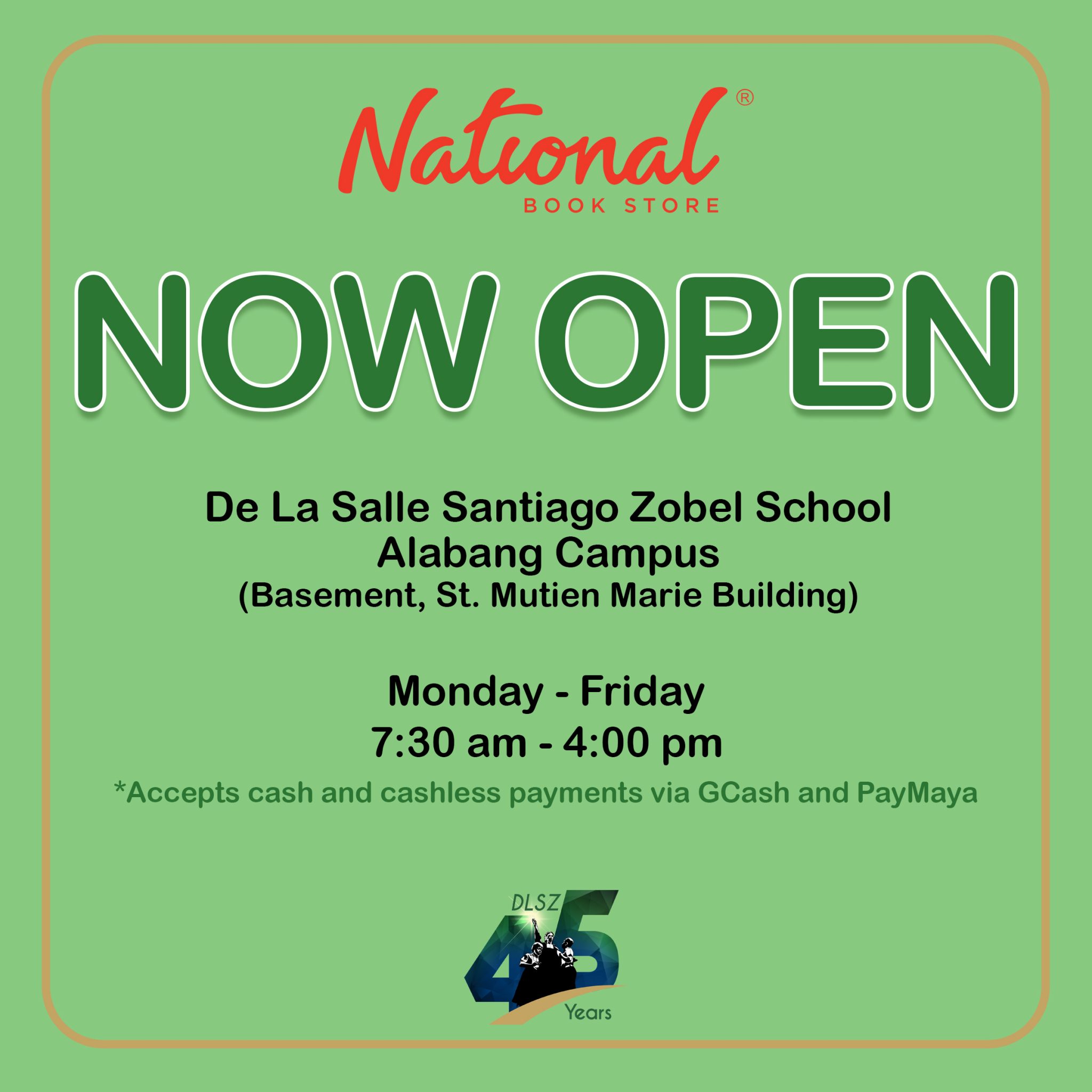 National Bookstore opens in DLSZ Alabang Campus – De La Salle Santiago ...