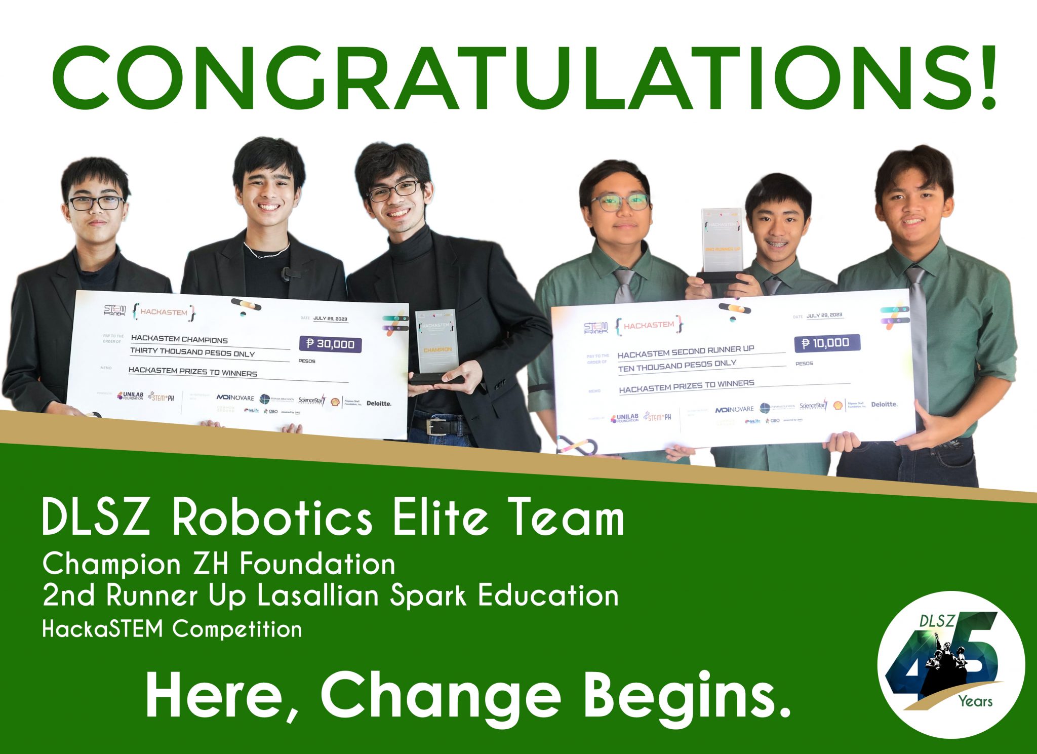 DLSZ Shines in HackaSTEM: Bridging the STEM Gap through Technology and ...