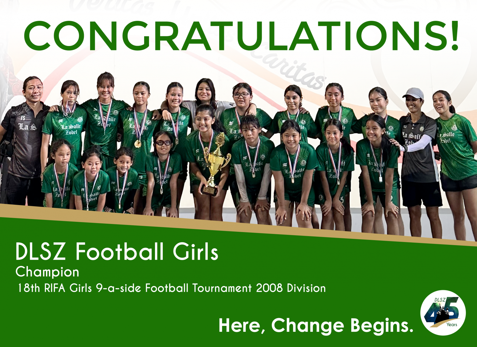 DLSZ Football Girls Team reigns as the 18th RIFA 2008 Division ...