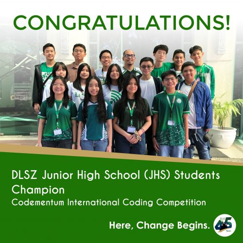 DLSZ JHS Students Win Codementum’s International Coding Competition ...