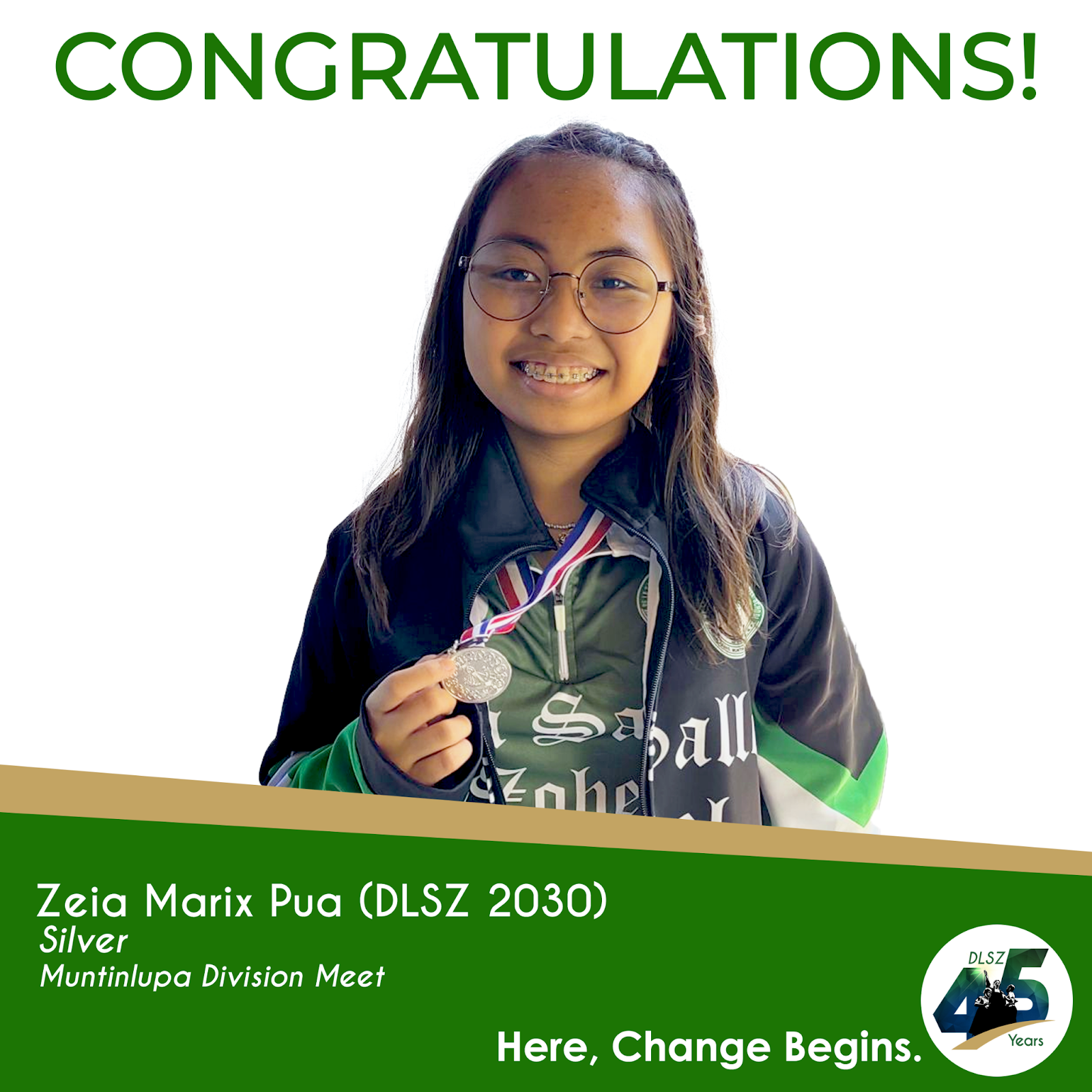 DLSZ GS Student wins Silver in the Division Meet, represents Muntinlupa ...