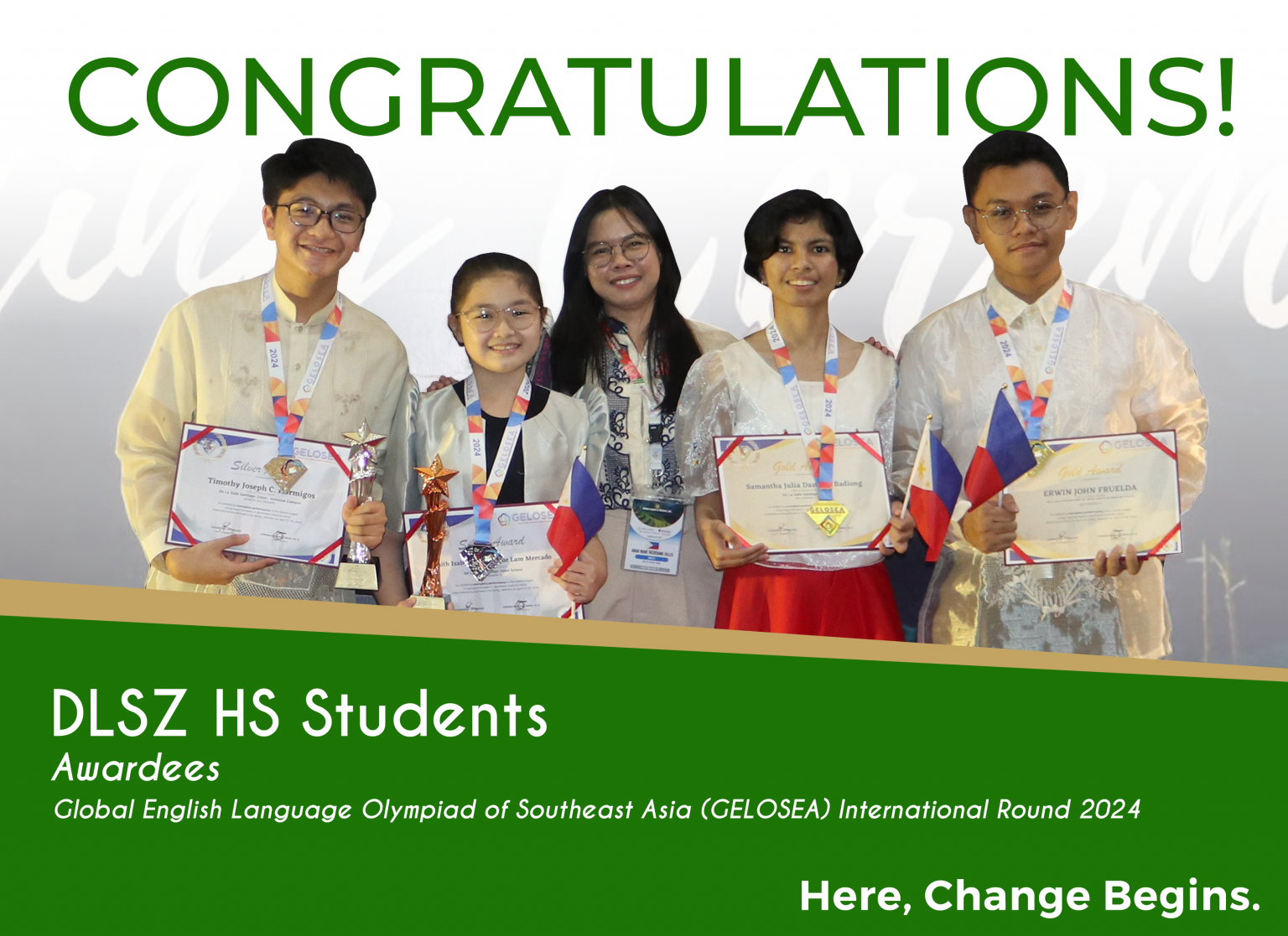 DLSZ students earn top awards in the GELOSEA 2024 - De La Salle ...