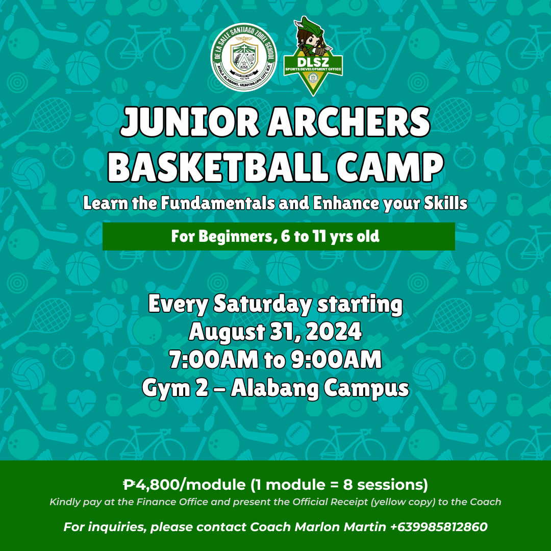 Junior Archers Basketball Camp starts on Aug 31 - De La Salle Santiago Zobel