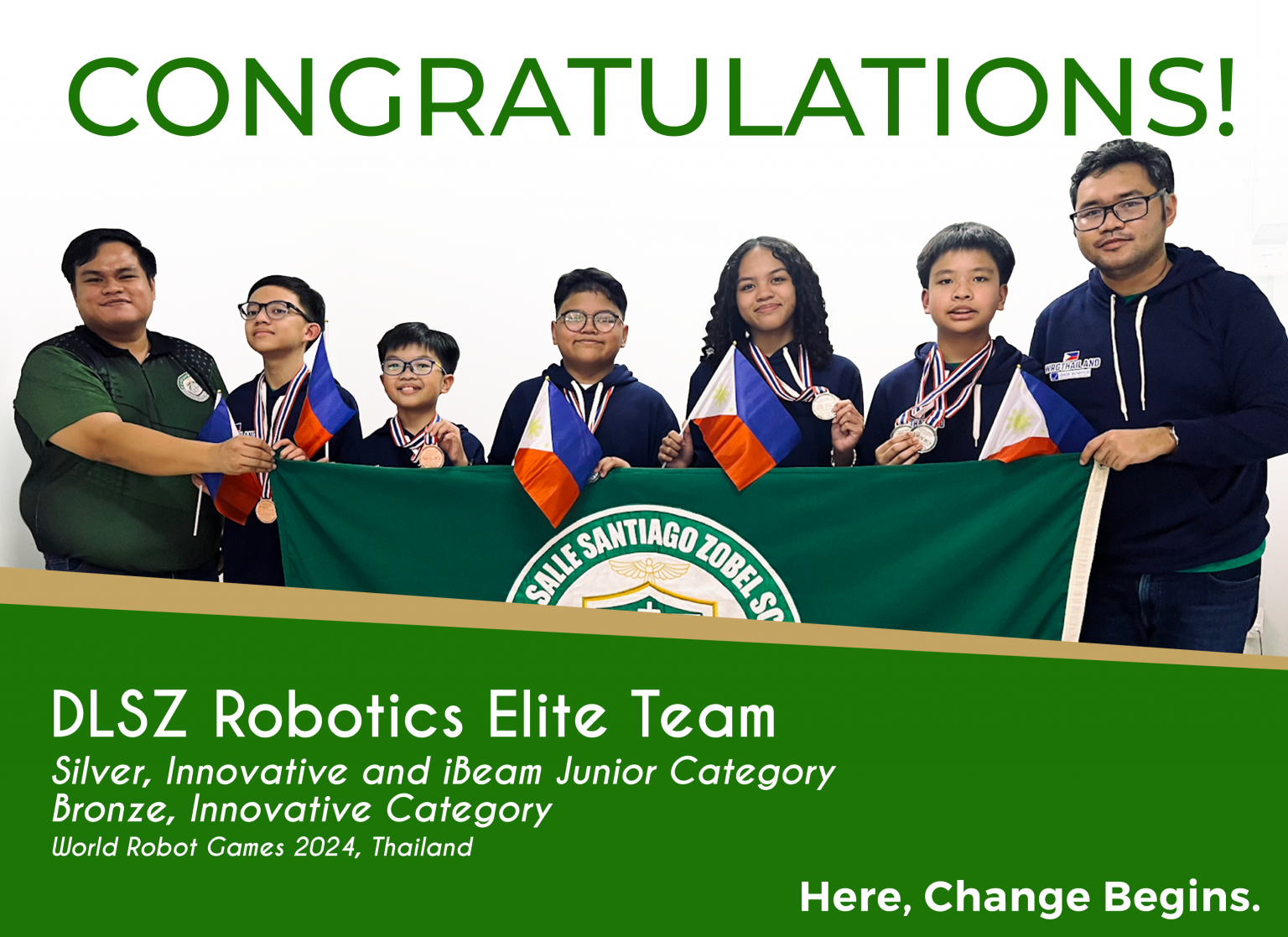 DLSZ Robotics Elite Team Wins Silver in World Robot Games 2024 ...