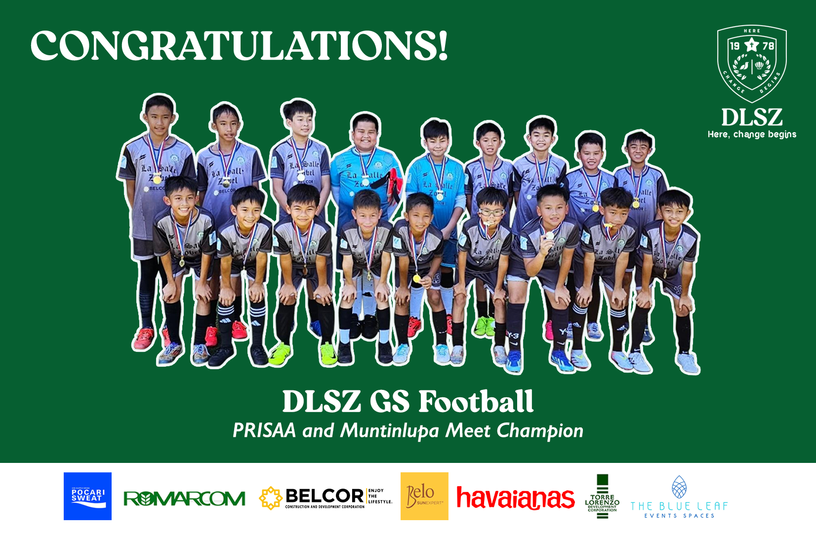 [Updated] DLSZ Grade School Football Team Clinches 3-Peat PRISAA and ...