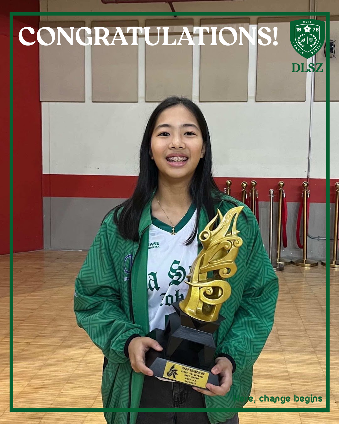Angel Cenizal (DLSZ 2026) Shines as WNCAA MVP and UAAP Best Libero - De ...