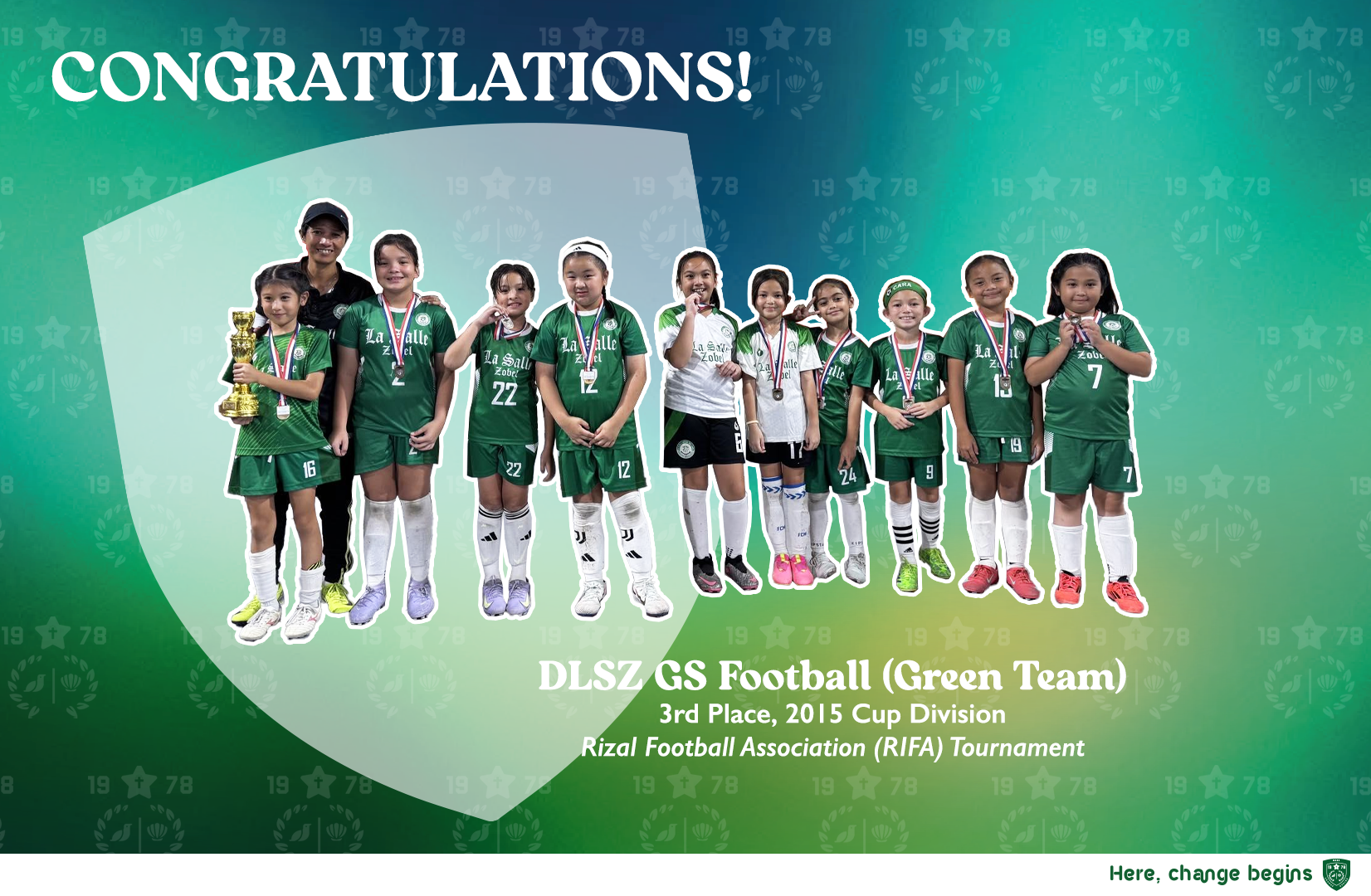 A winning streak for the DLSZ Grade School Football Girls Team in RIFA ...